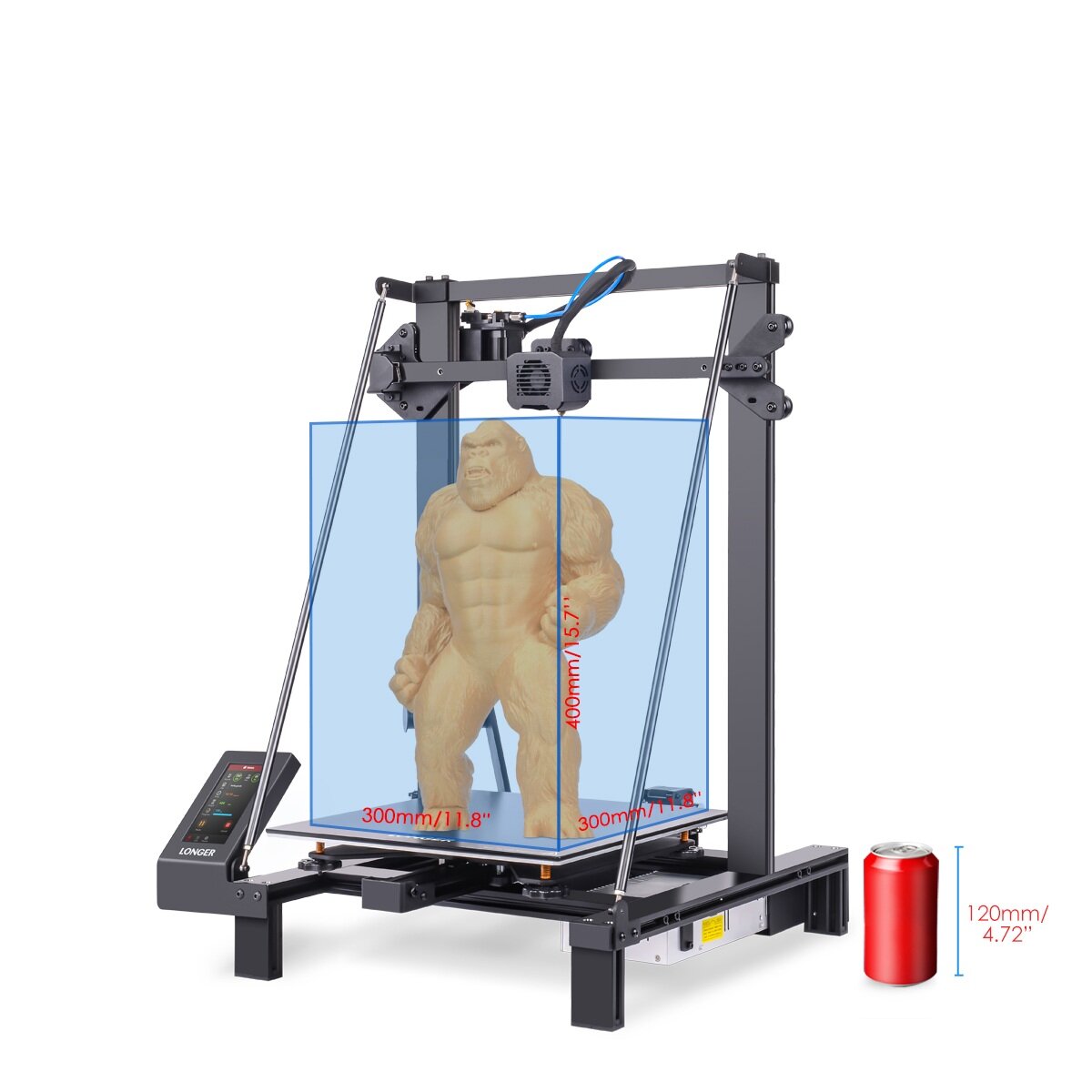 LONGER LK5 Pro 3D Printer Upgraded Edition, Dual Blower Fan, 90% Pre-A ...