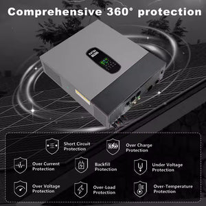DATOUBOSS 11kW Hybrid Solar Inverter 48V On Grid Support Parallel Inte ...
