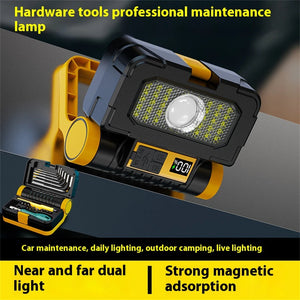 Multifunctional Folding LED Solar Flashlight Dual Light Source Outdoor ...