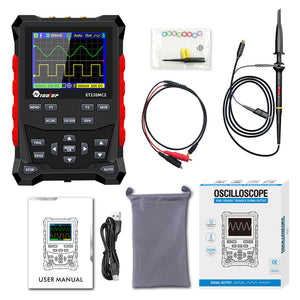 TOOLTOP ET120MC2 120MHz Portable Smart Oscilloscope Dual Channel lithi ...