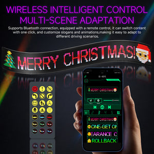 TUERBB K16-3 Bluetooth Programmable LED Flexible Screen for Cars and T ...